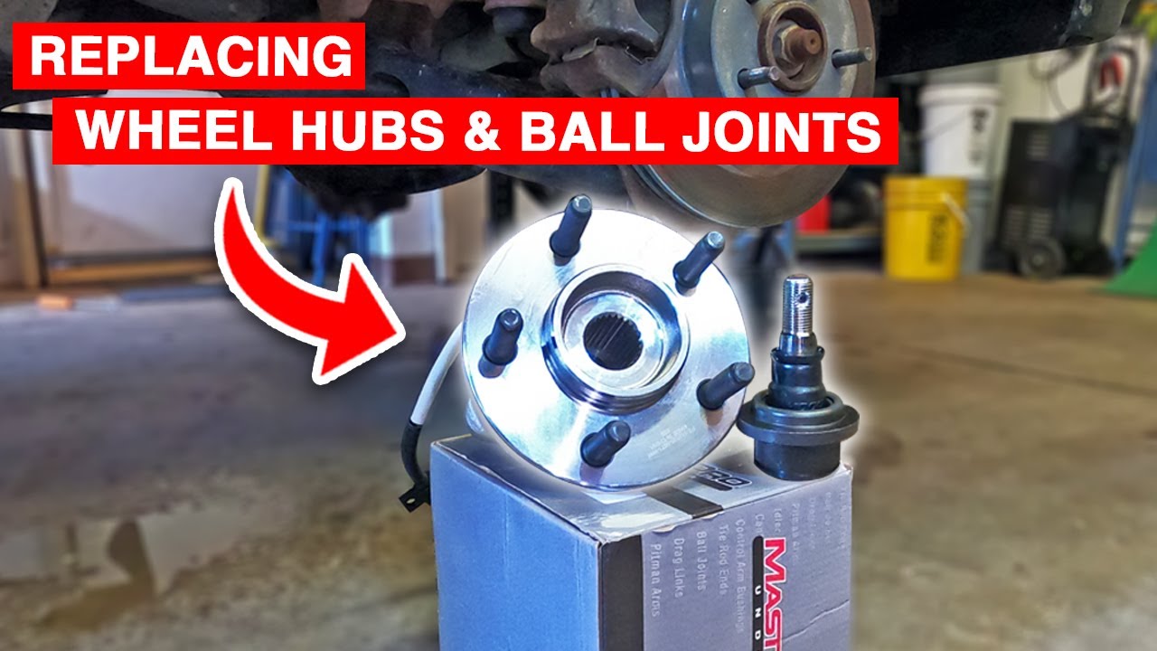 How To Replace Front Wheel Hubs & Lower Ball Joints | 2011 Ford Ranger ...