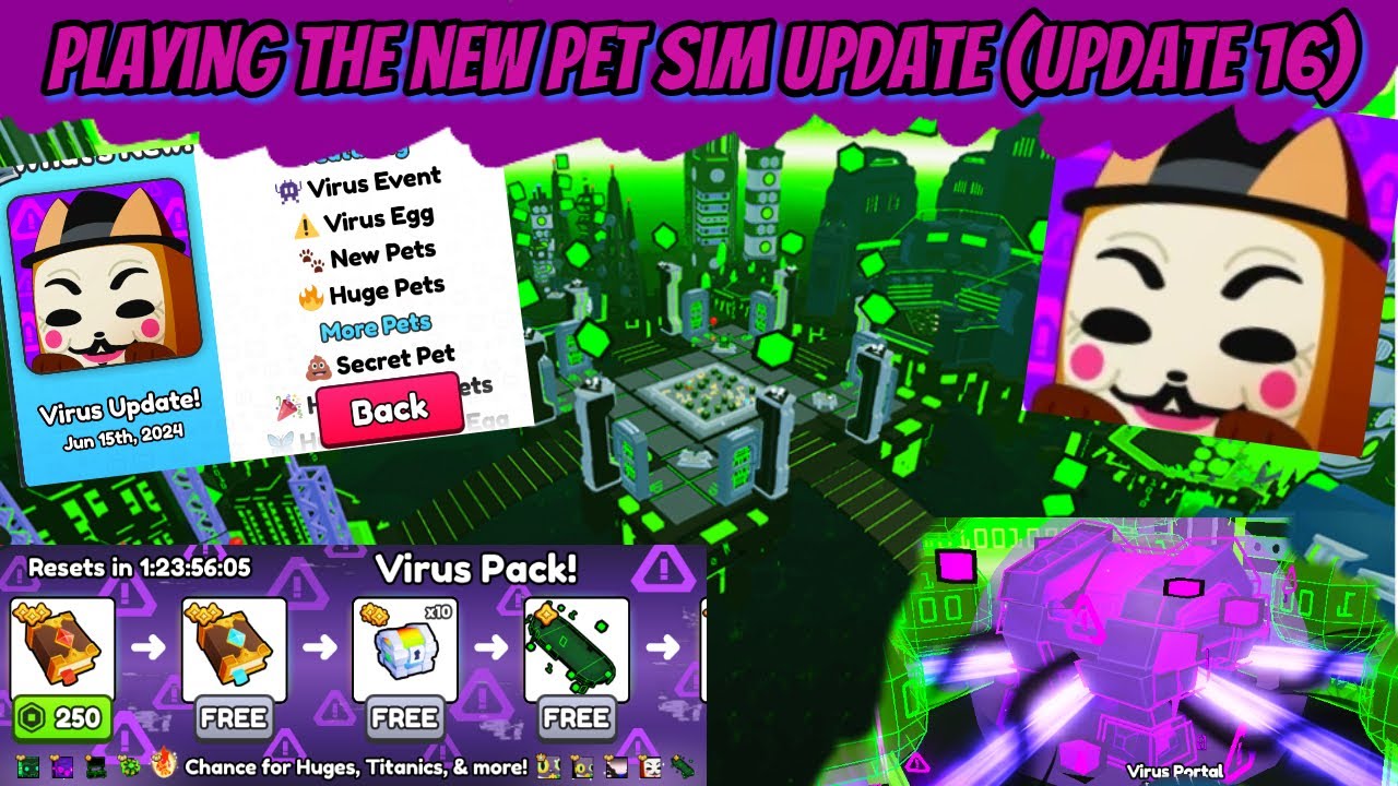 The new pet sim update WAS...(UPDATE 16) - YouTube