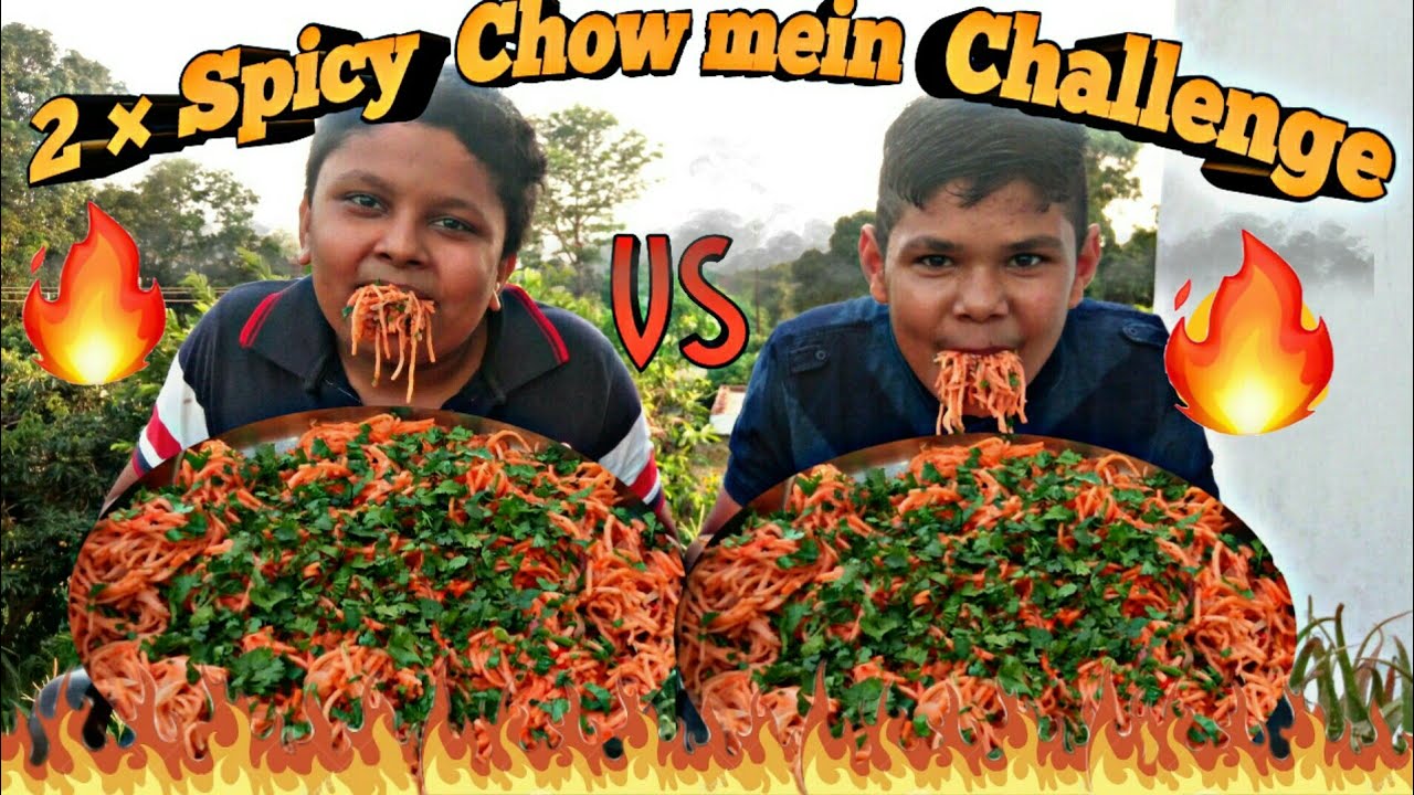 Street Style Homemade Chow mein eating Challenge | Chowmein eating ...
