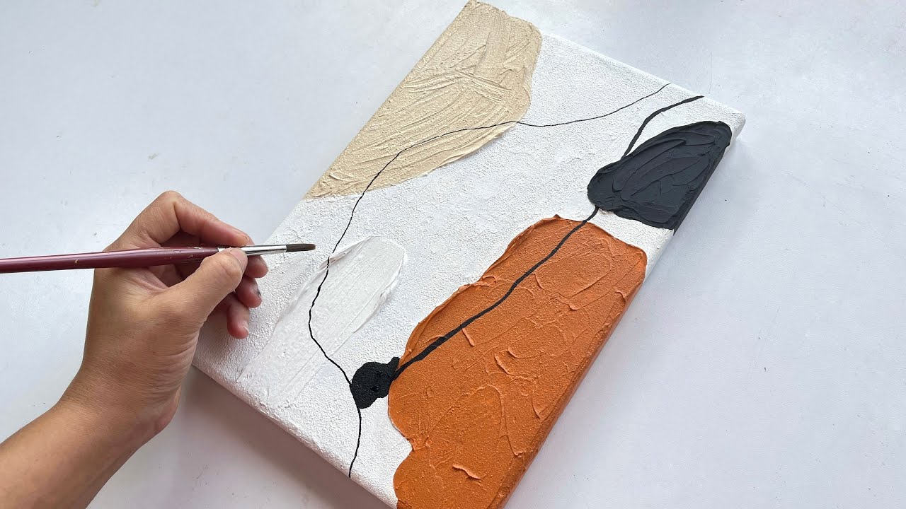 Modern Abstract Textured Painting | Minimal Wall Art for Home Decor ...