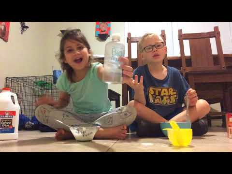 Making slime with William L and Sophia