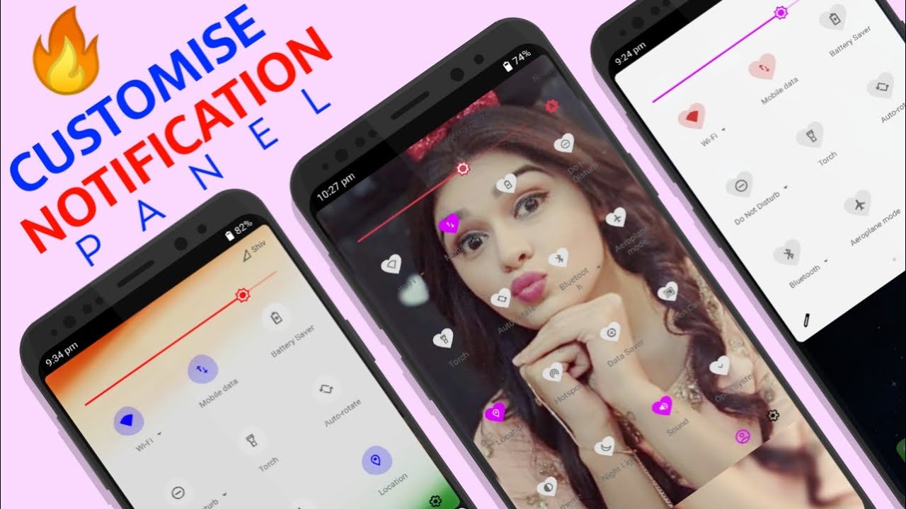 How To Customize Your Notification Panel | Notification Bar Me Photo ...