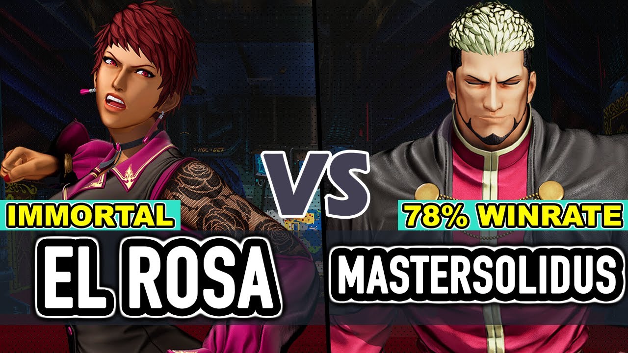 KOF XV EL ROSA (Vice/Ramón/Clark) vs MASTERSOLIDUS (Goenitz/Ralf/O.Yashiro) - YouTube