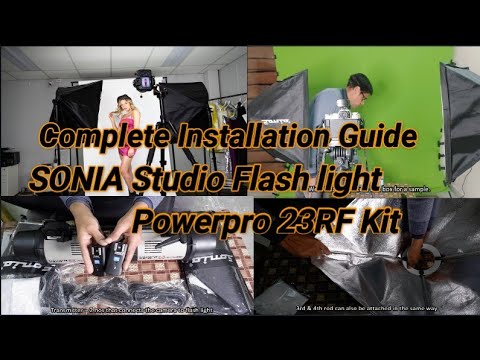 Sonia Studio Flash Light Powerpro 23RF Strobe Kit complete guide ...