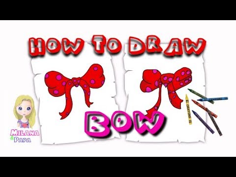 How to Draw Bow | Easy - YouTube