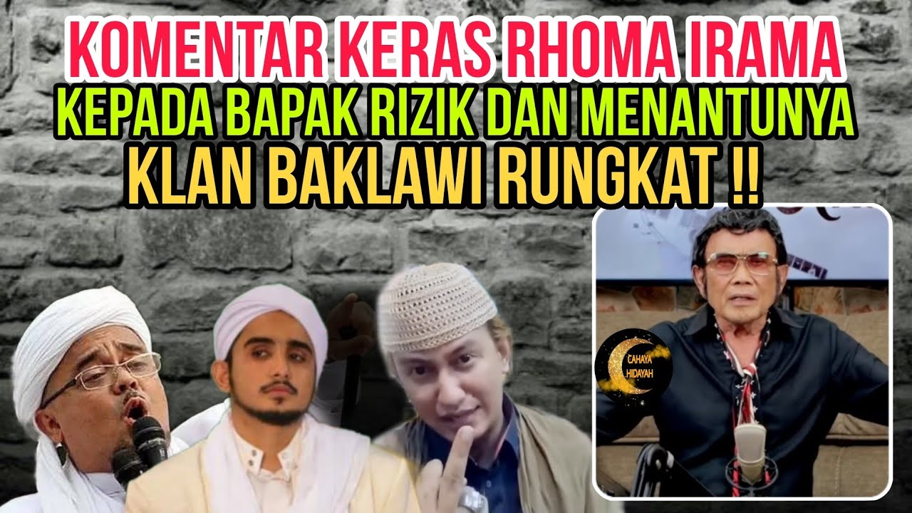 Siap-Siap Pulang Ke Yaman!! Komentar Keras Rhoma Irama Kepada Rizik Dan ...