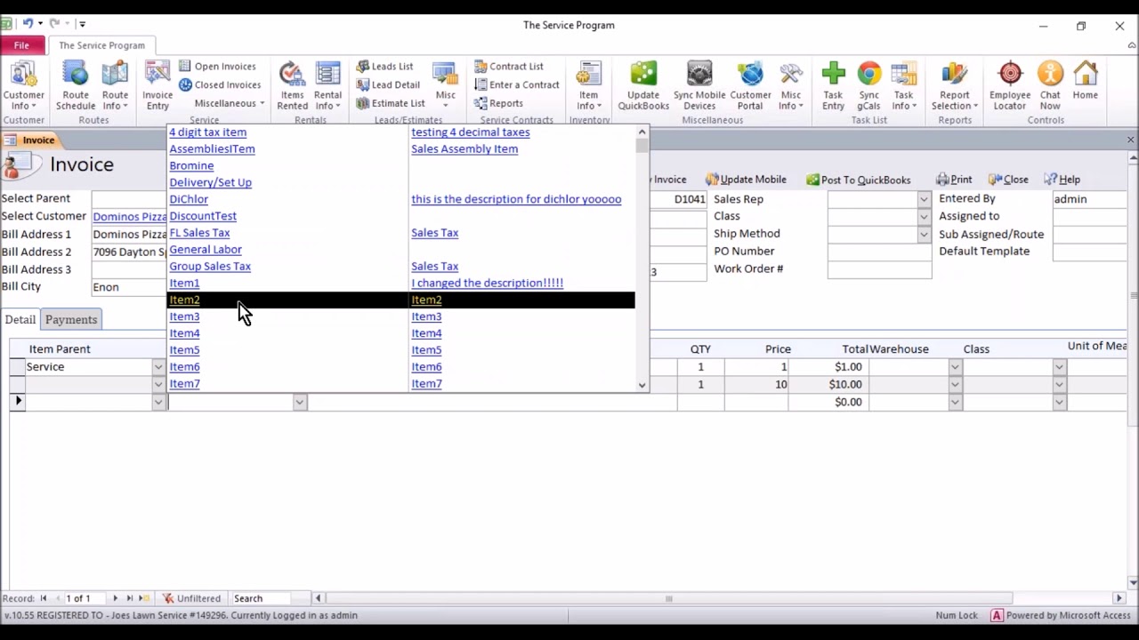 How to create an Invoice in The Service Program and Push into ...