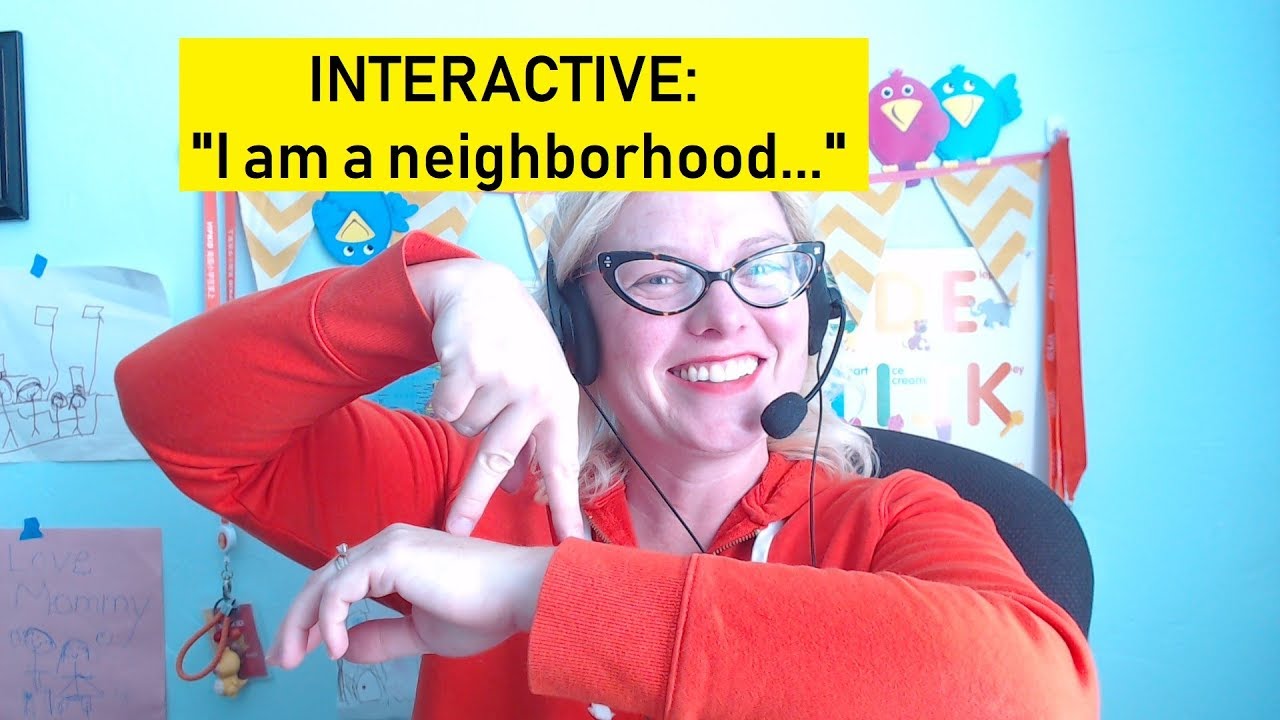 VIPKID SONGS: INTERACTIVE L2-U9-LC1-3 "I am a Neighborhood" by Teacher ...