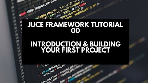 JUCE Framework Tutorials - YouTube