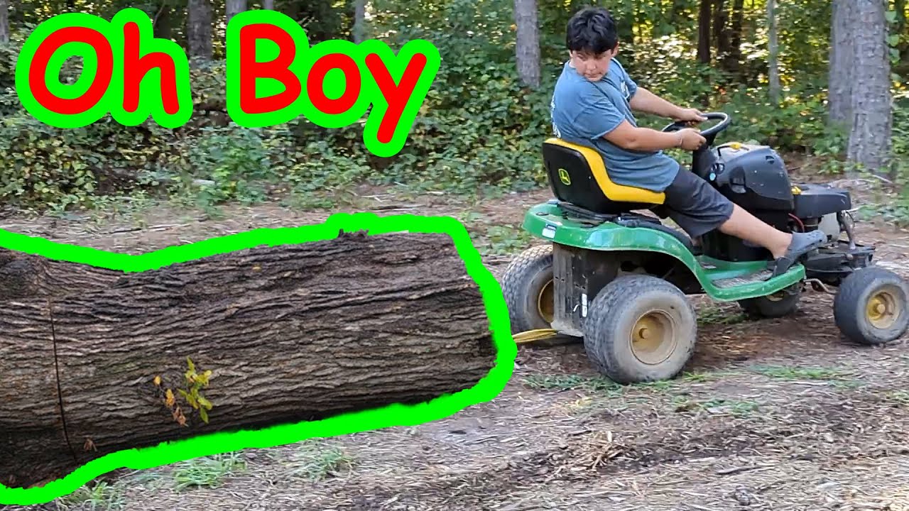 Lawn Mower Log Skidder YouTube