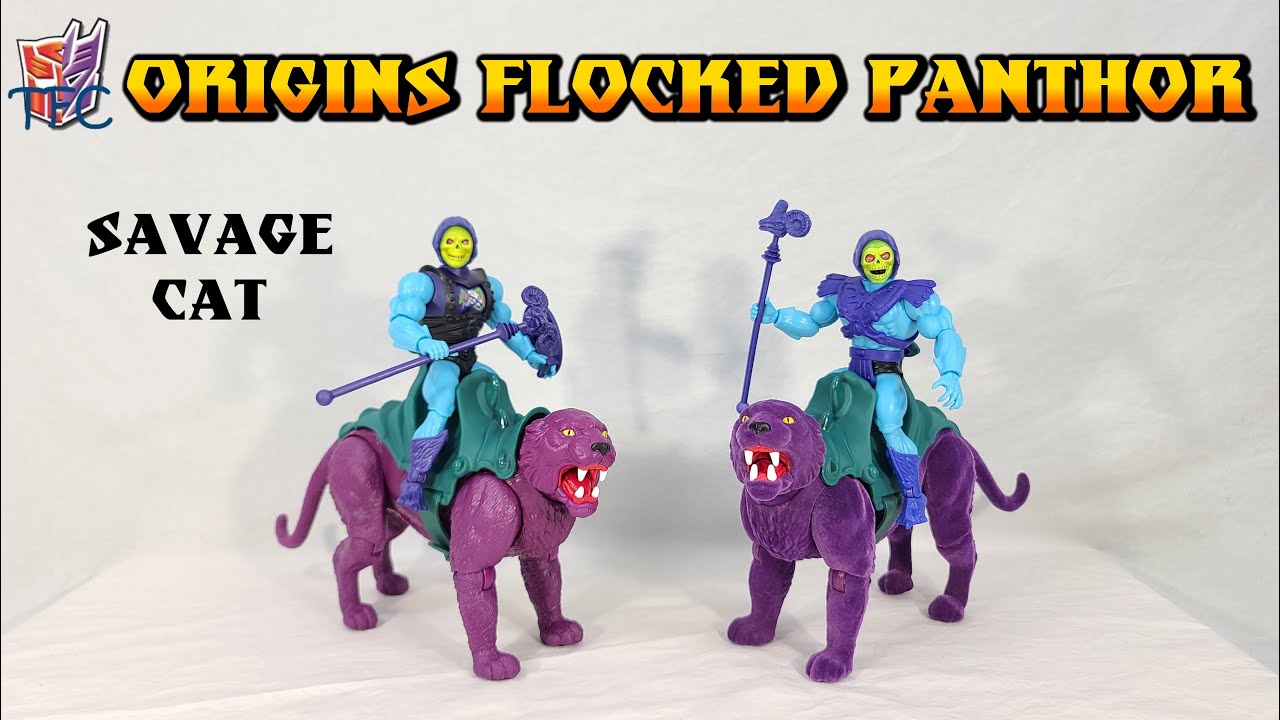 MOTU Review: Origins Flocked Panthor - YouTube