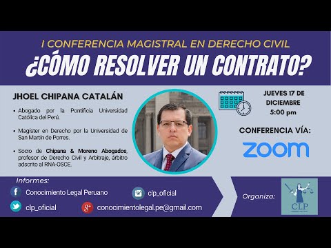 ¿CÓMO RESOLVER UN CONTRATO? | POR JHOEL CHIPANA CATALÁN
