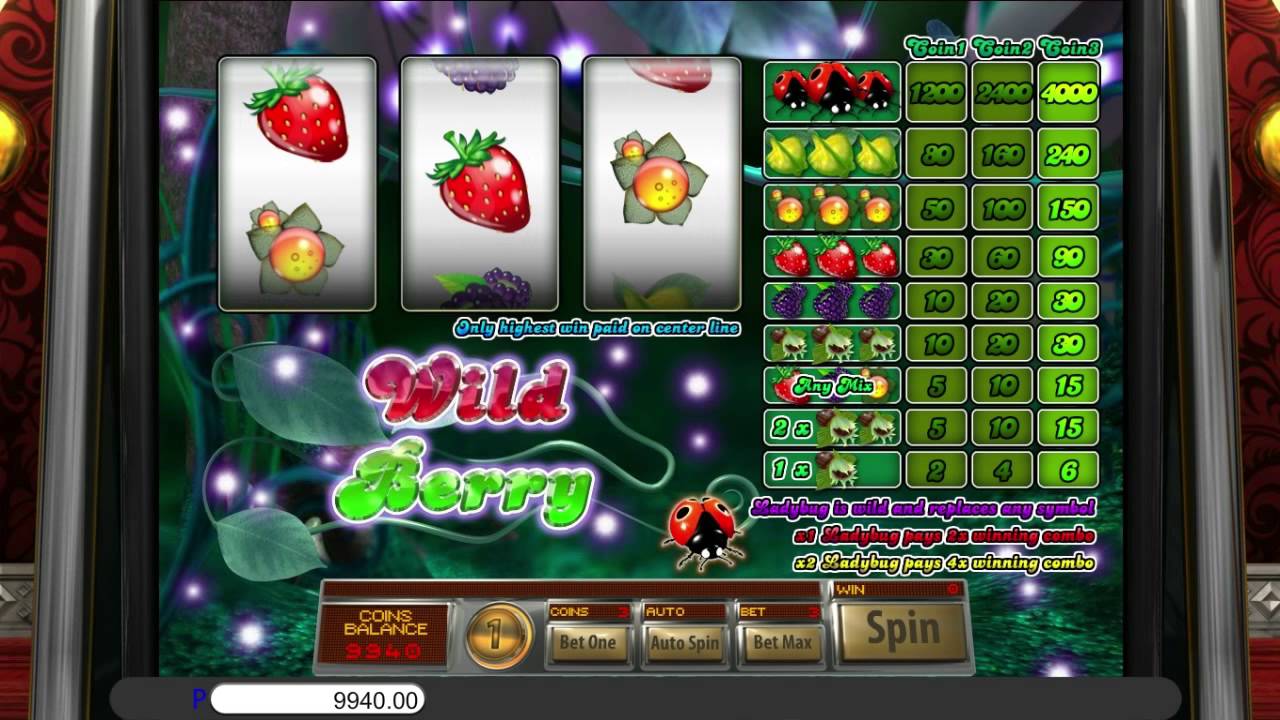 Free Wild Berry (3 reels) slot machine by Saucify gameplay ★ SlotsUp ...