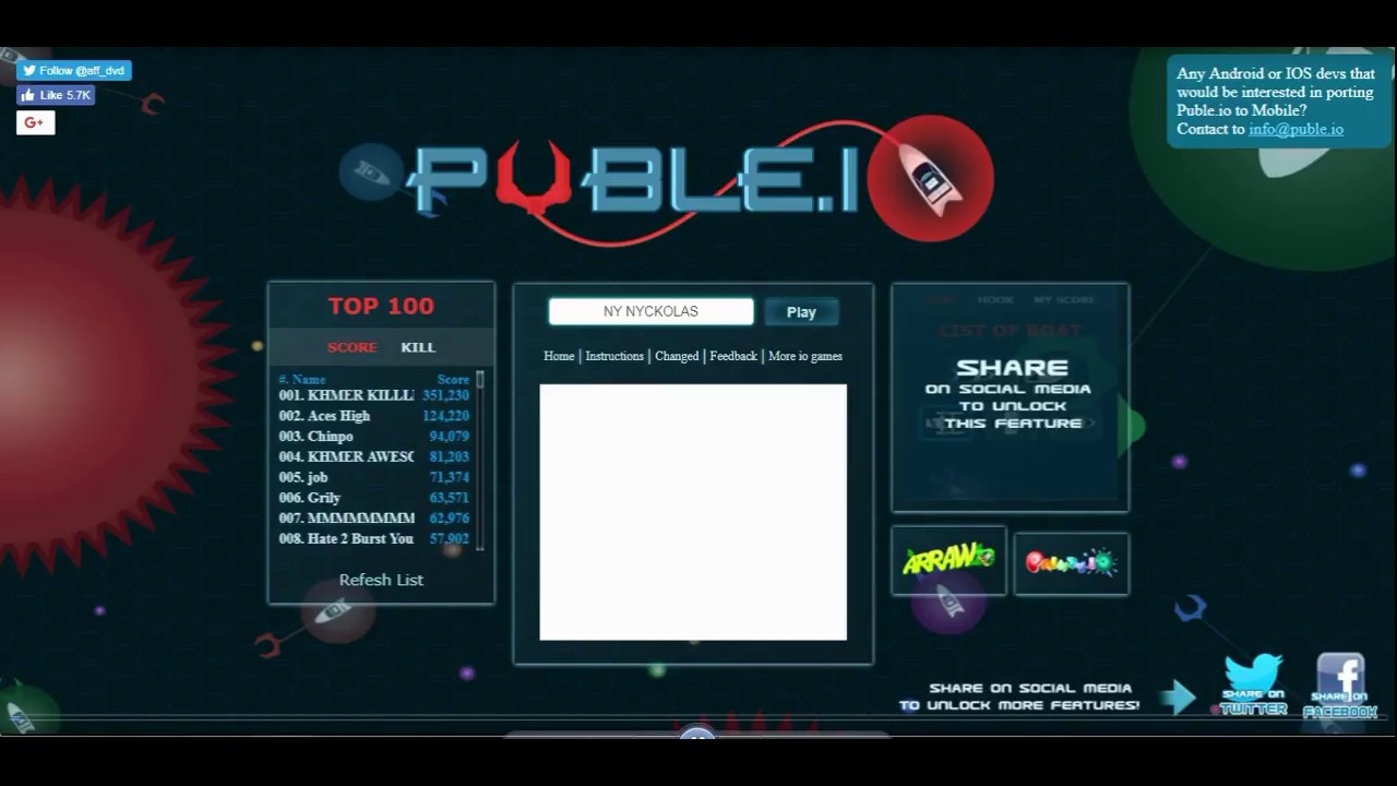 PUBLE.IO GUERRA DE BARCOS. - YouTube