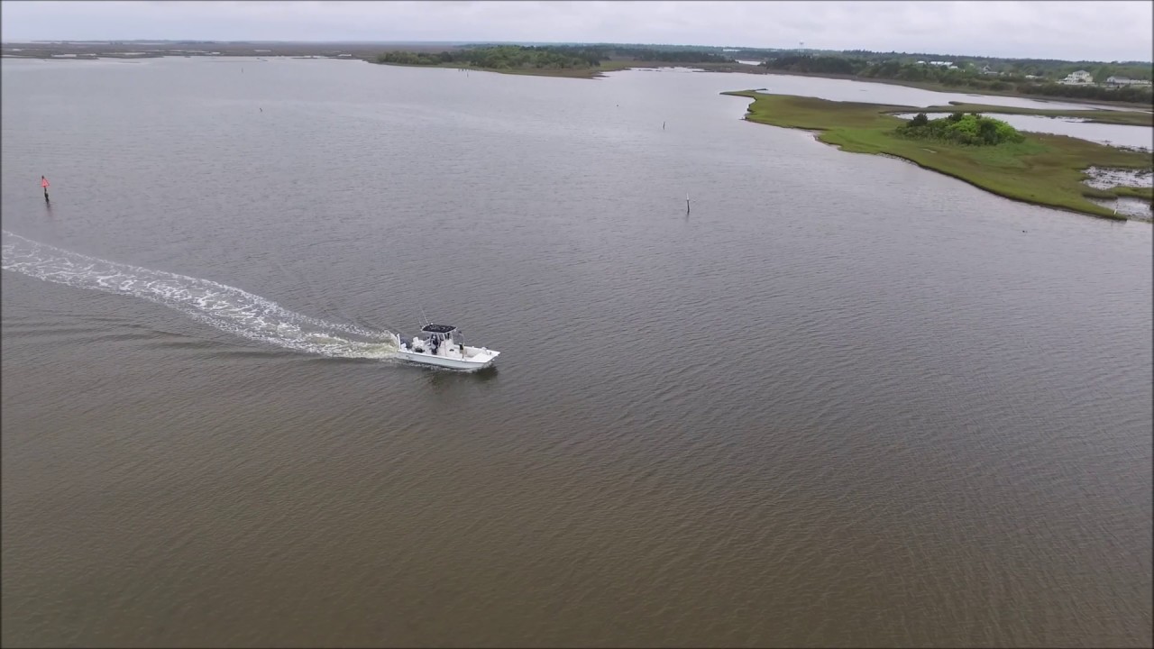 Drone Footage from the "22 Foot Bay Rider" - YouTube