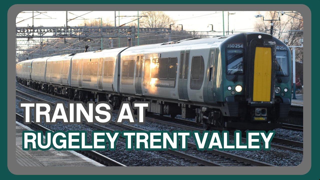 Trains at Rugeley Trent Valley railway station (17/01/2023) - YouTube