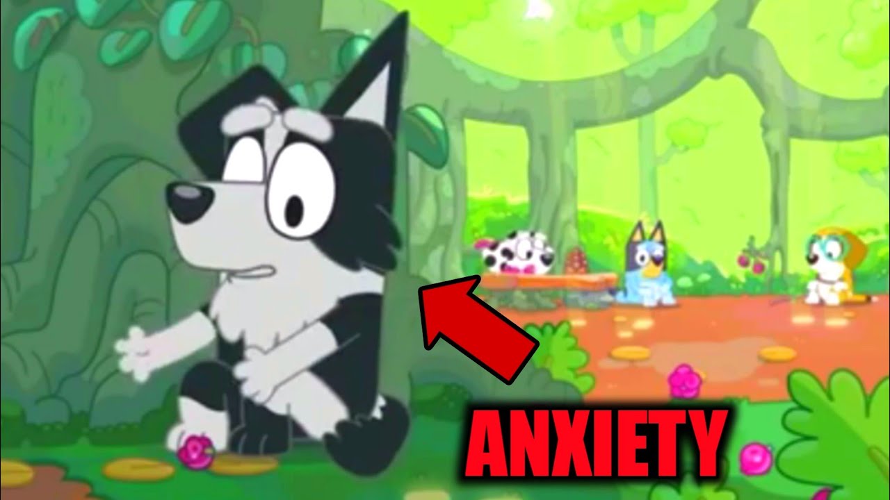 How Mackenzie's anxiety is portrayed in Bluey - YouTube