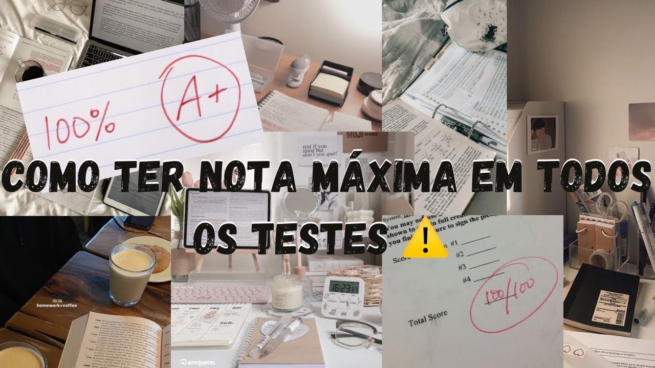 COMO TER NOTA MÁXIMA EM TODOS OS TESTES / dicas de estudo - YouTube