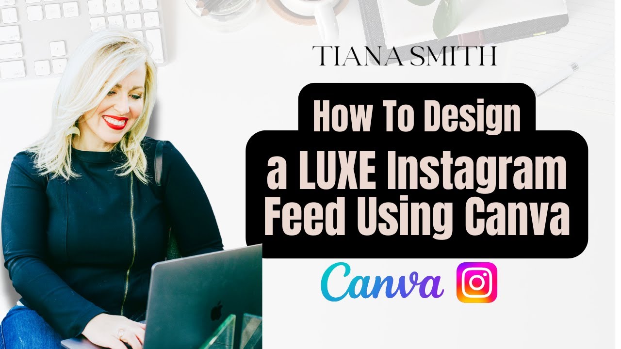 How to Design a LUXE Instagram Feed Using Canva - YouTube