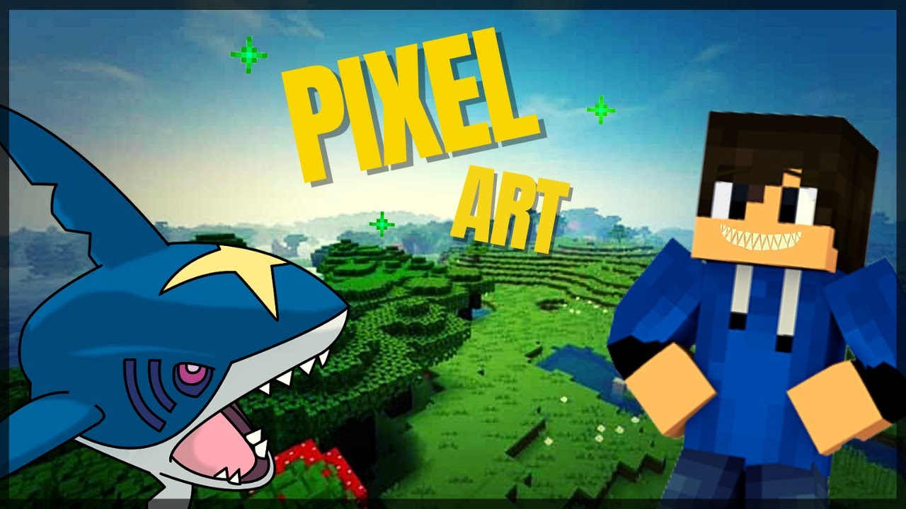 Pixel Art Sharpedo #minecraft #pokemon #pixelart - YouTube