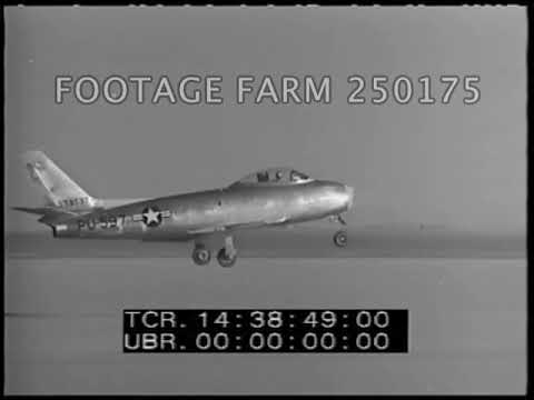 Initial Flight of XP-86 - 250175-06 | Footage Farm Ltd - YouTube