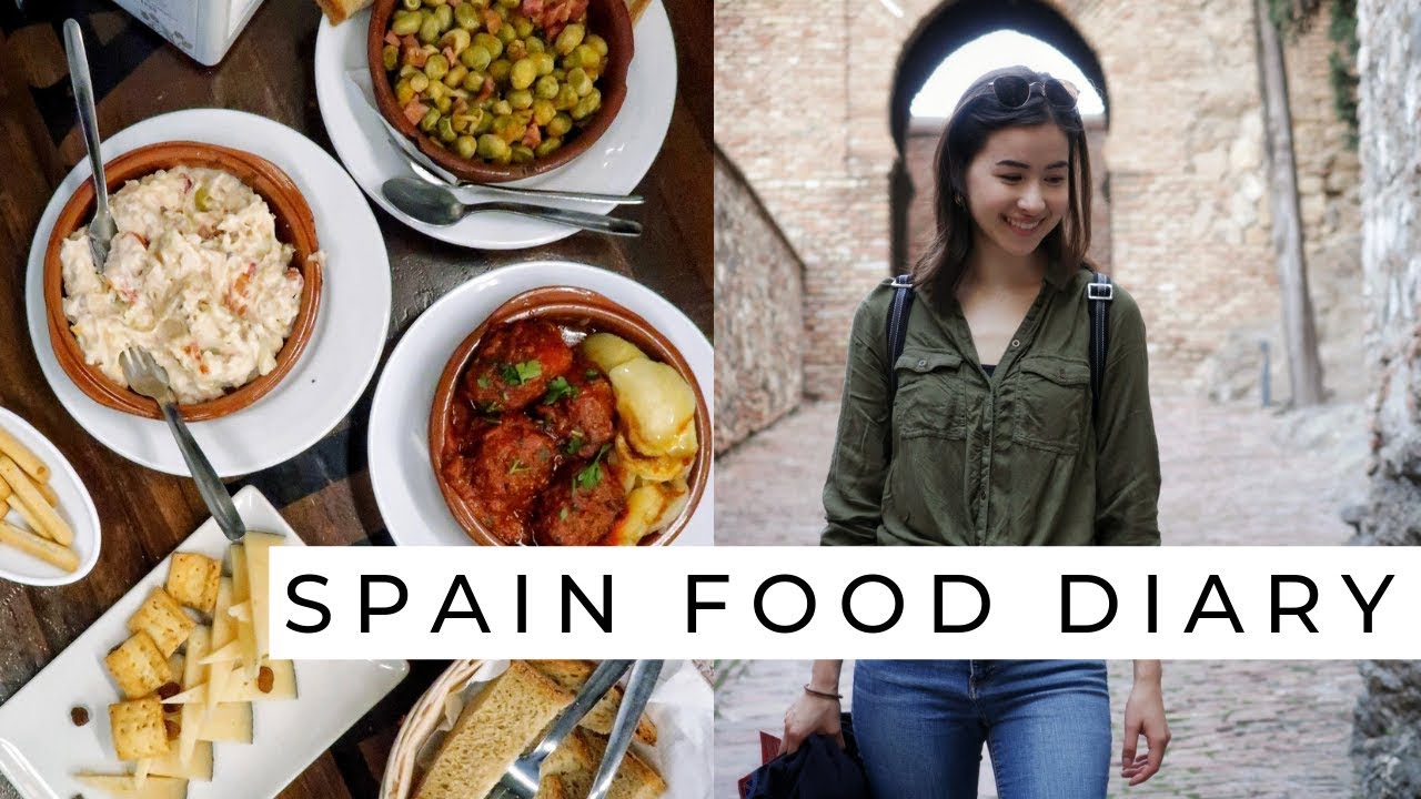 TRAVEL VLOG: Food diary- What I ate in Spain - YouTube