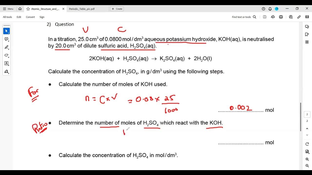 Atomic Structure and Moles Chemistry Pop Quiz 1 - YouTube