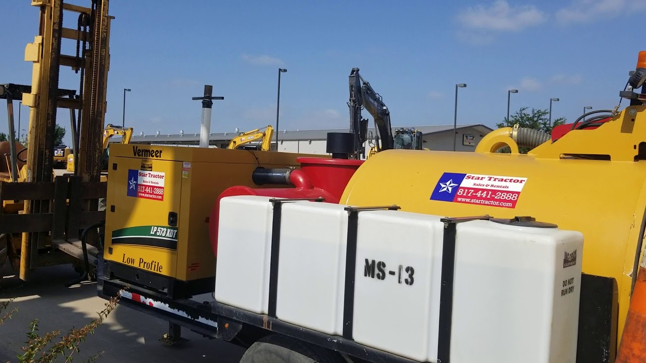 Potholing Vacuuming | Vermeer VacTron LP573XDT - YouTube