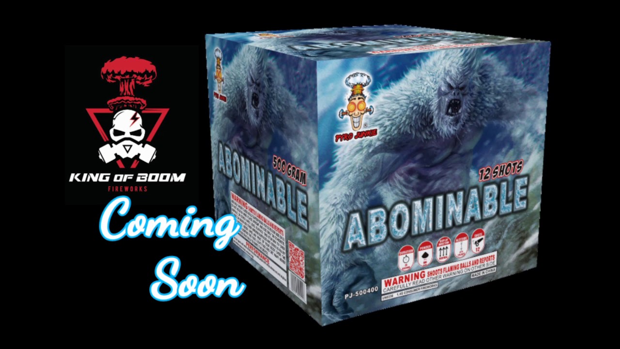 Pyro Junkie Fireworks Abominable 500g 12 HUGE shots - YouTube