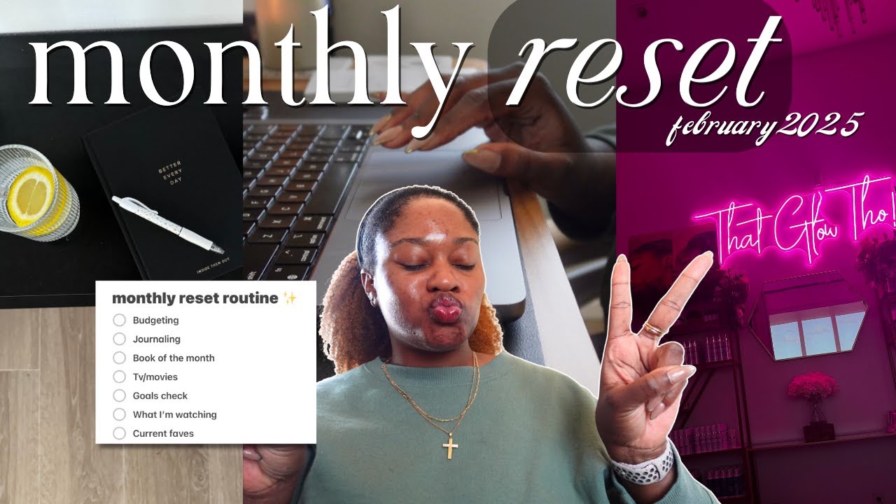 Monthly Reset Routine 2025 🔃 Spend the day with me preparing for a new ...