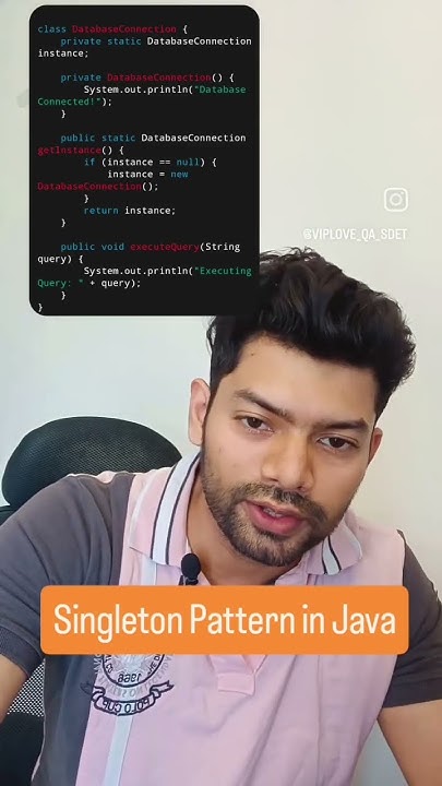 How to Explain Singleton Pattern in Java | Real-World Example | Design Patterns - YouTube