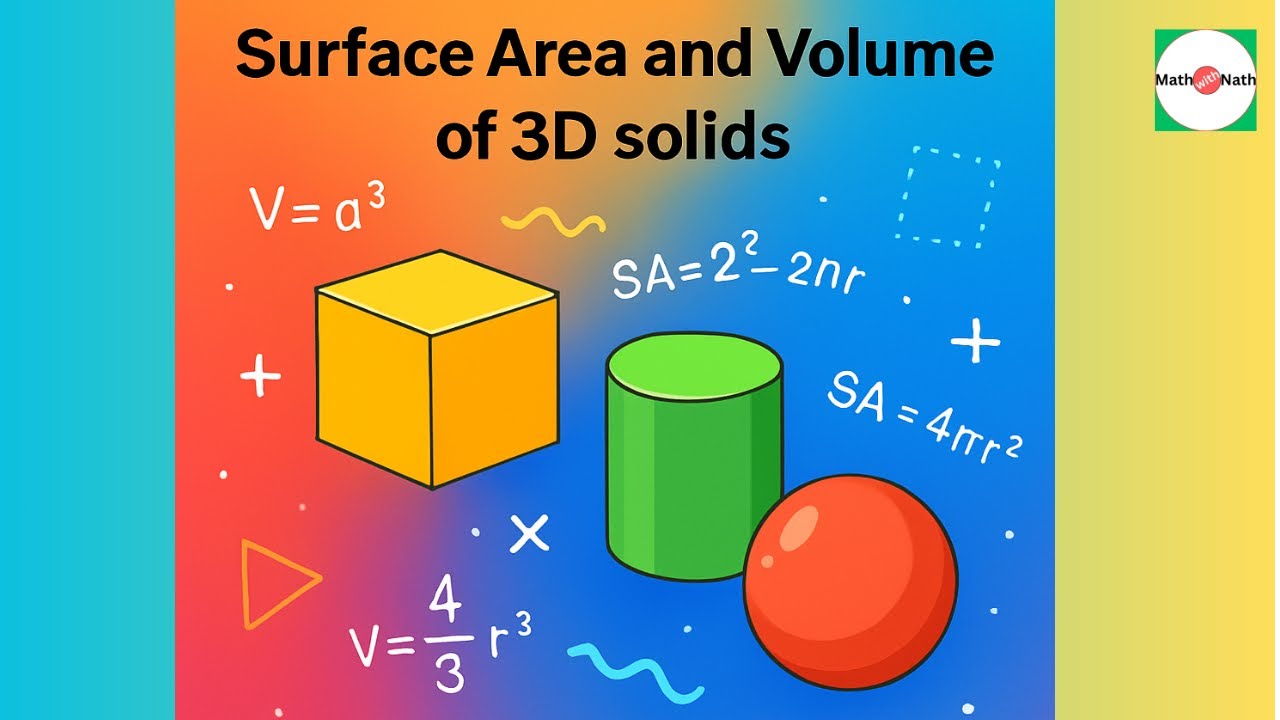 Surface Area and Volumes of 3D Solids - YouTube