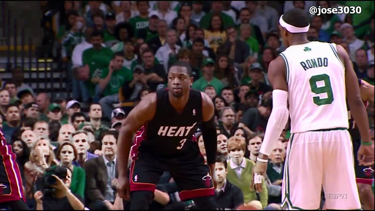 Rajon Rondo. Shots Fired. Heat @ Celtics 2012 NBA Playoffs - YouTube