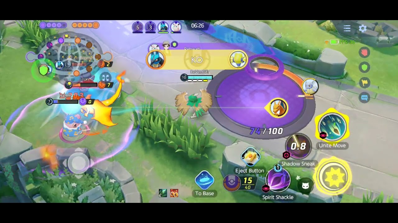 Pokemon unite gameplay legacy trainer showdown deciduey - YouTube