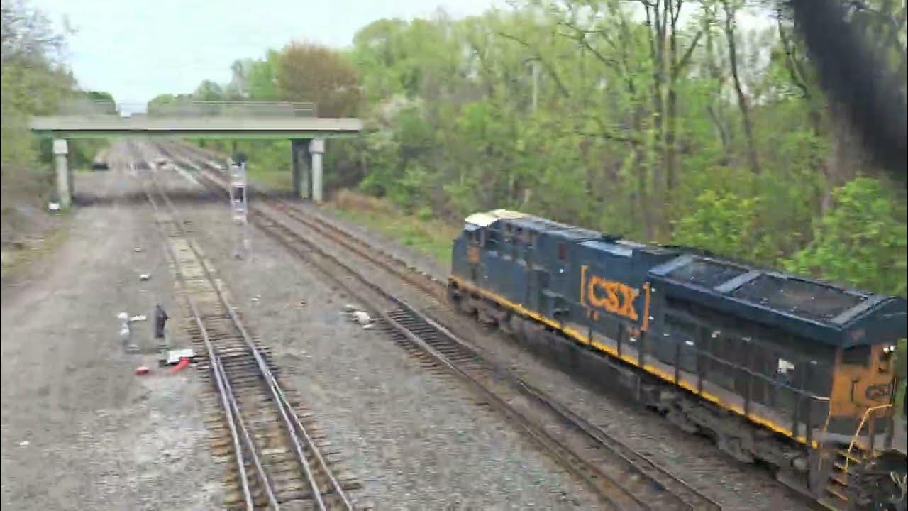 Under The Cross Walk ( Like That 1960's Song? ) CSX East Bound Manifest at Minoa close to MP282 ...