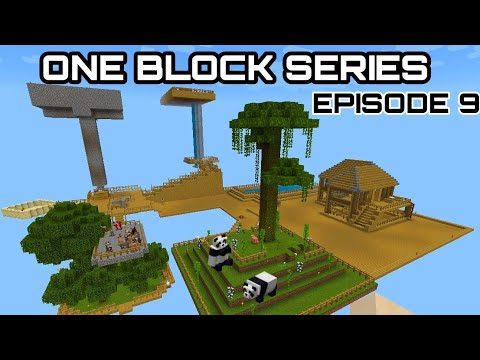 I made a island for my pandas in one block Episode 9|Minecraft , # ...