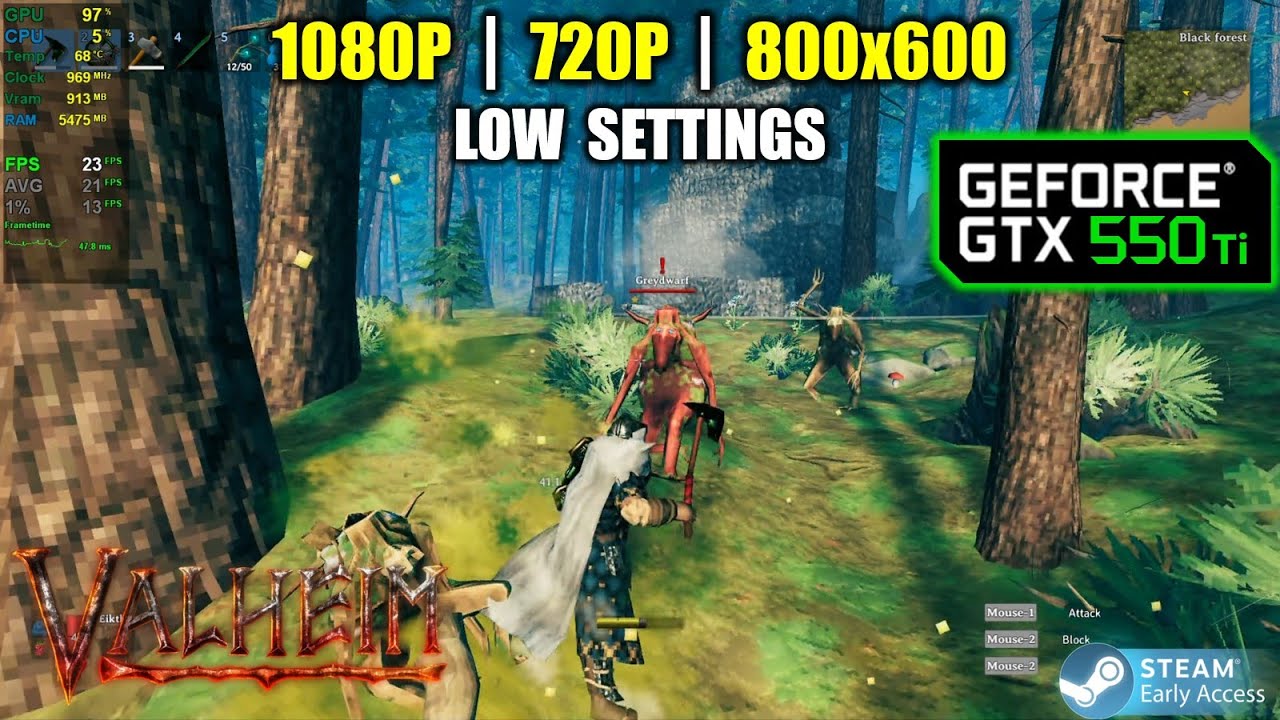GTX 550 Ti in VALHEIM - Minimum Requirements GPU - YouTube