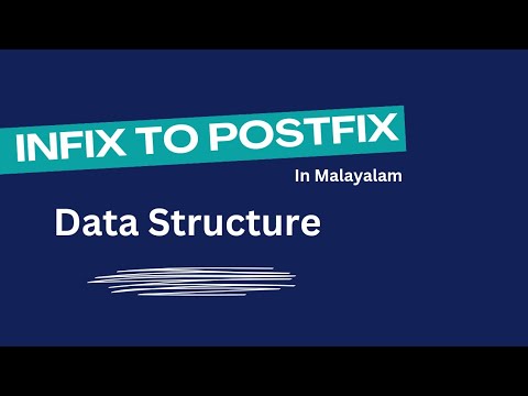 DATA STRUCTURE |COMPUTER SCIENCE INFIX TO POSTFIX |KTU S3 |MALAYALAM| - YouTube
