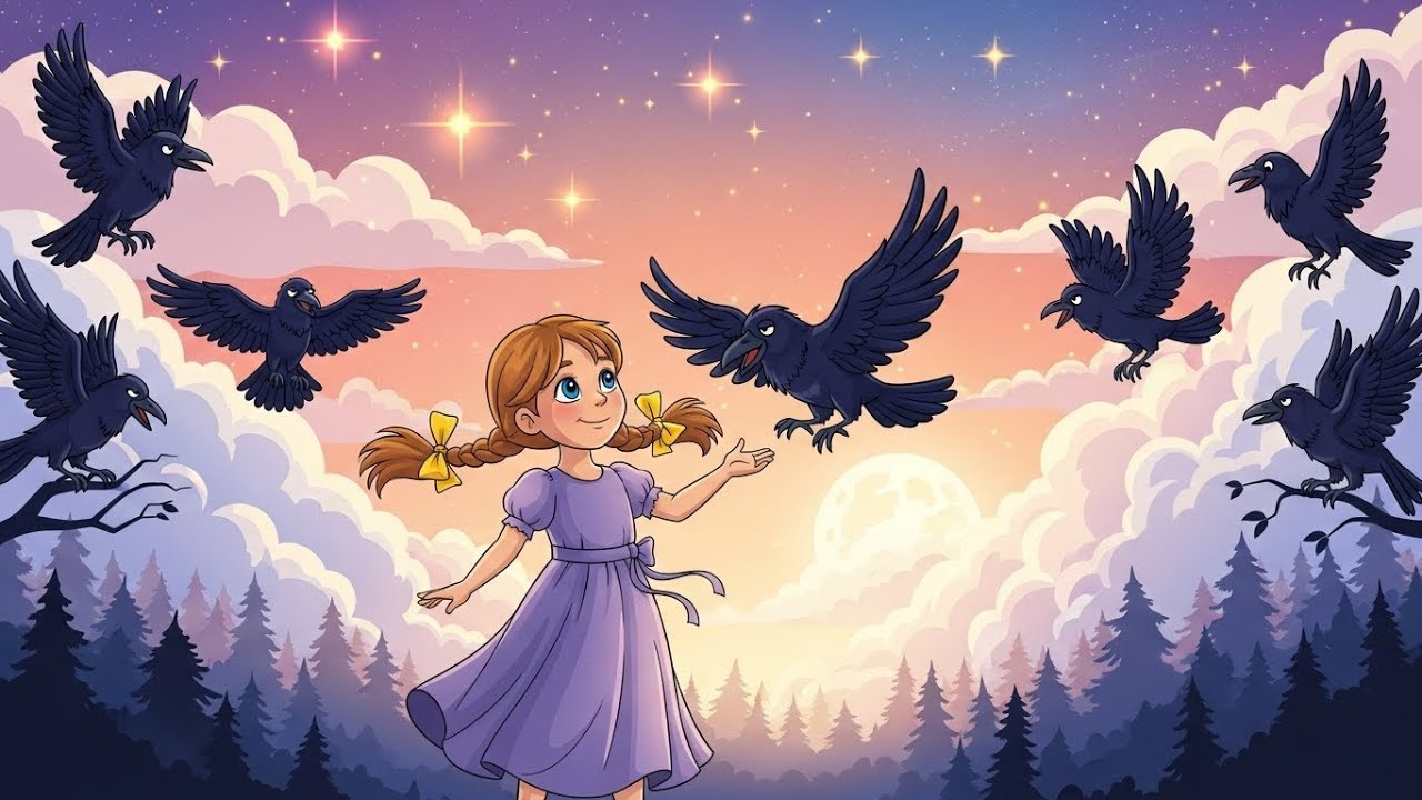 The Seven Ravens Story for Kids | Magical Fairy Tale & Bedtime Story ...