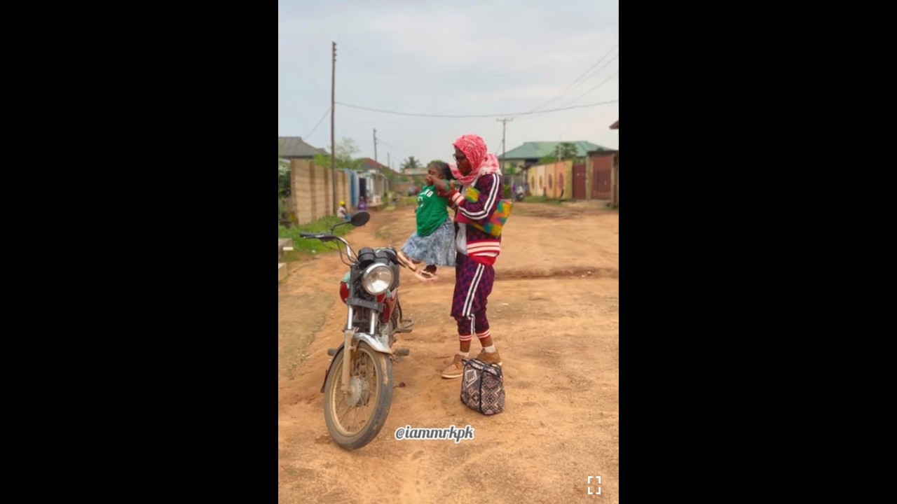 When the joyless bike man meets Aunty Ajara mother of three / MRKPK / Aunty Ajara / - YouTube