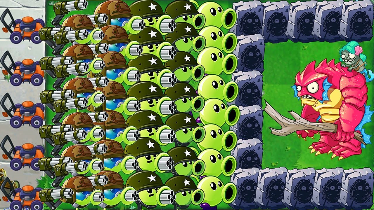 Pvz2 Arena this Week 272, All Pea Plants vs Zombot - YouTube