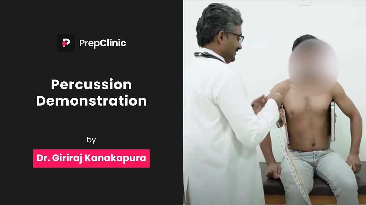 Percussion Demonstration | Dr. K V Giriraja | Internal Medicine ...