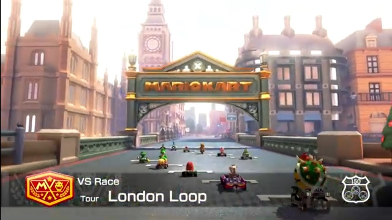 Mario Kart 8 Deluxe Tour London Loop Gameplay - YouTube