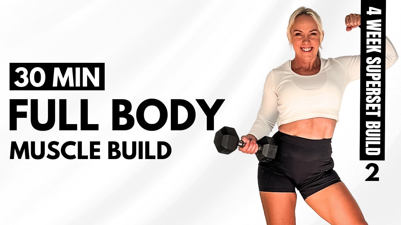 DAY 2 - SUPERSET BUILD | Workout to Build Muscle At Home [over 40 ...