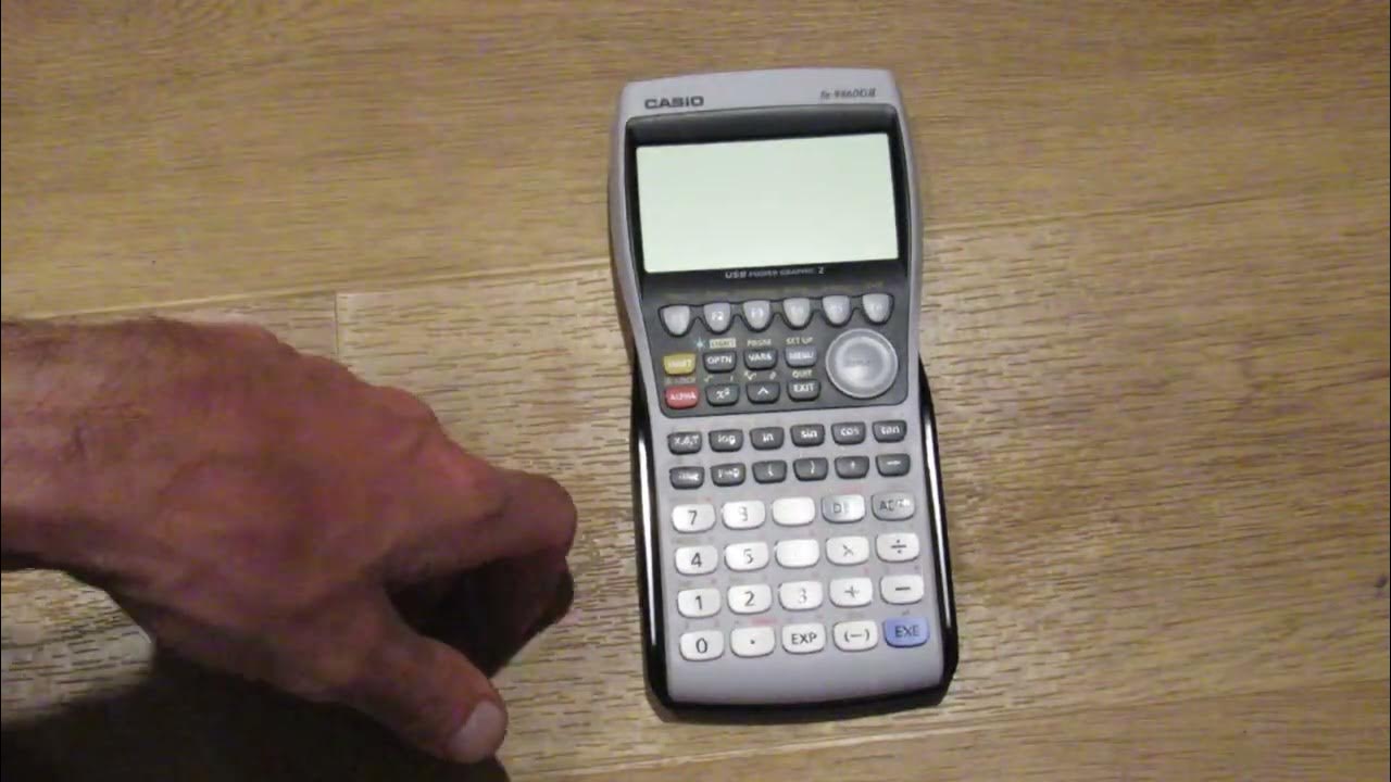 Talking about my new Casio fx-9860GII programmable graphing calculator ...