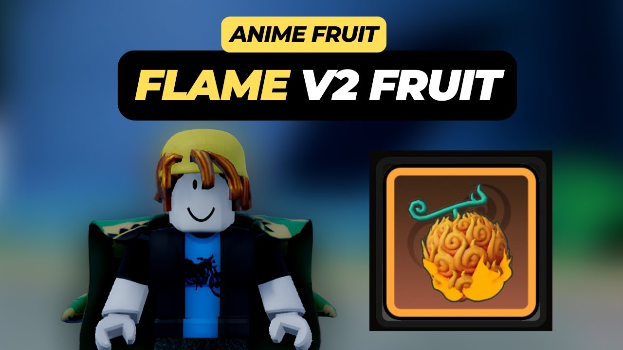 Flame V2 Fruit Showcase - Roblox Anime Fruit - YouTube