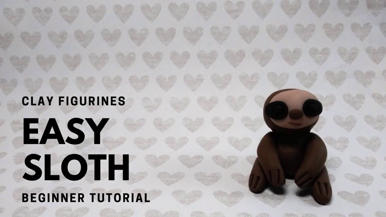 Make a Sloth out of Polymer Clay - YouTube