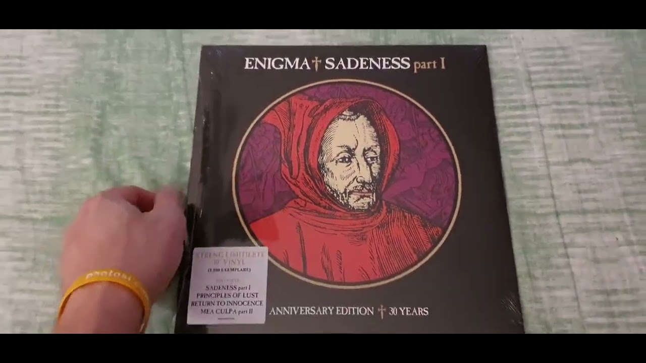 ENIGMA SADENESS 30TH ANNIVERSARY VINYL COLORS PURPLE unboxing - YouTube