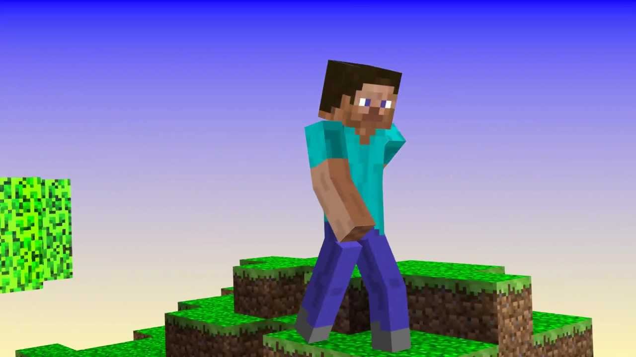 Minecraft Laufanimation Test - YouTube