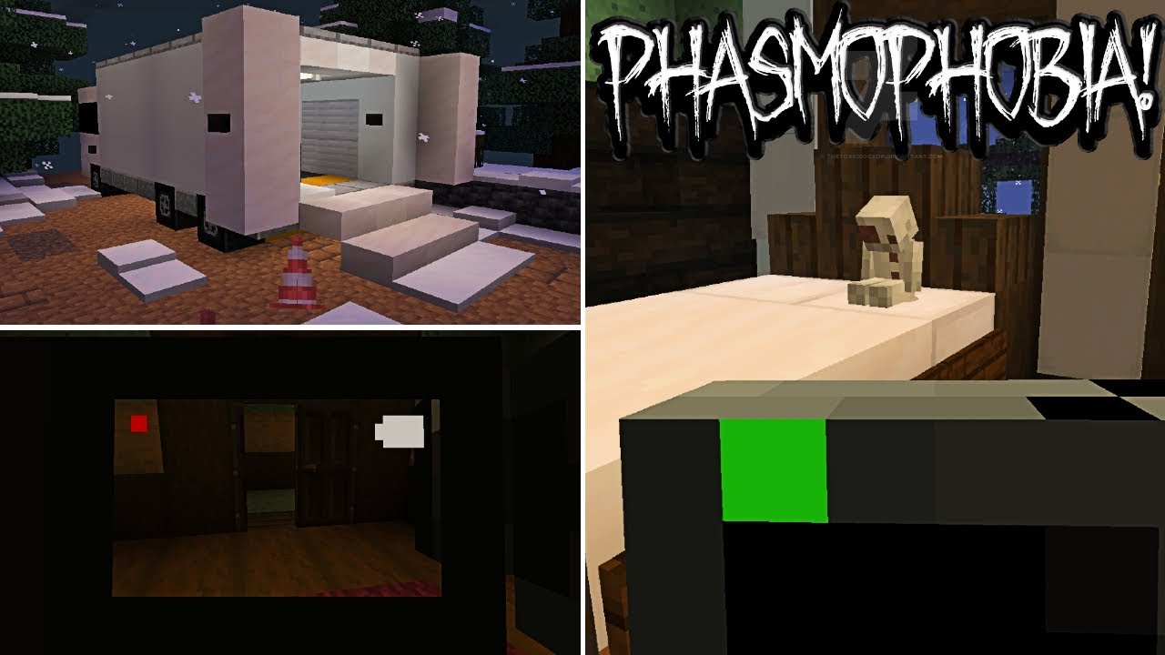 PHASMOPHOBIA MCPE || Addon de Terror para Minecraft PE - YouTube